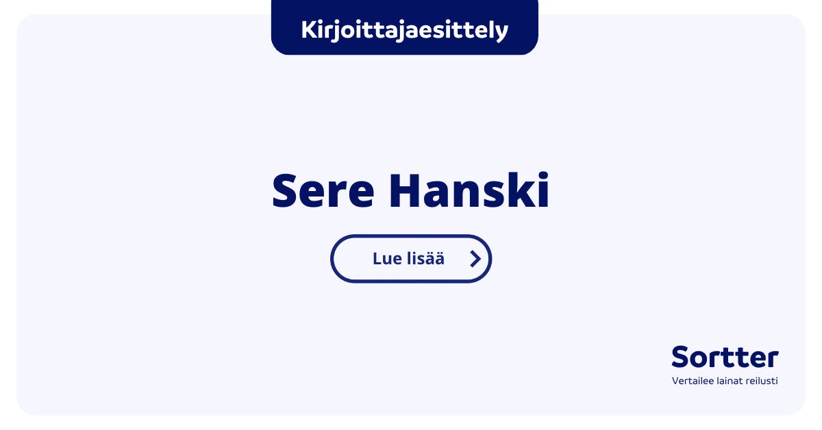 Kirjoittajaesittely: Sere Hanski - Sortter