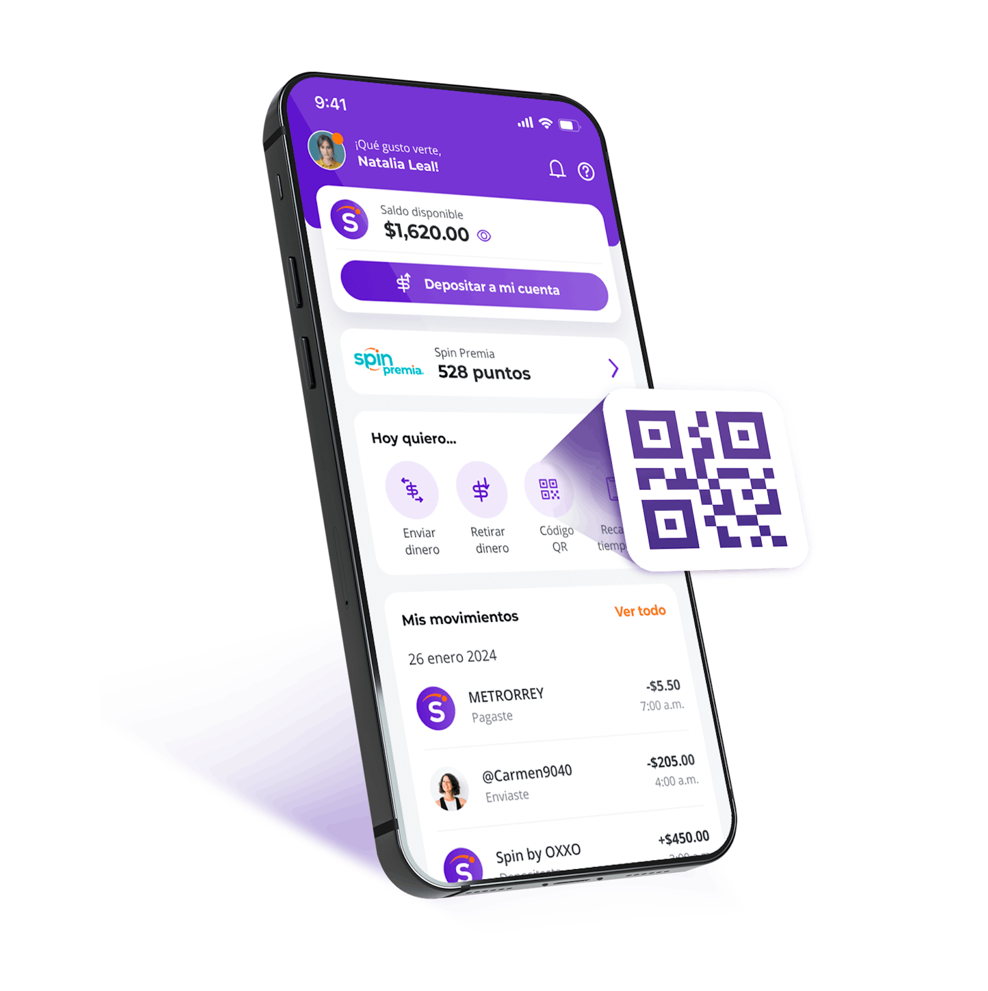 Además puedes hacer esto con códigos QR: