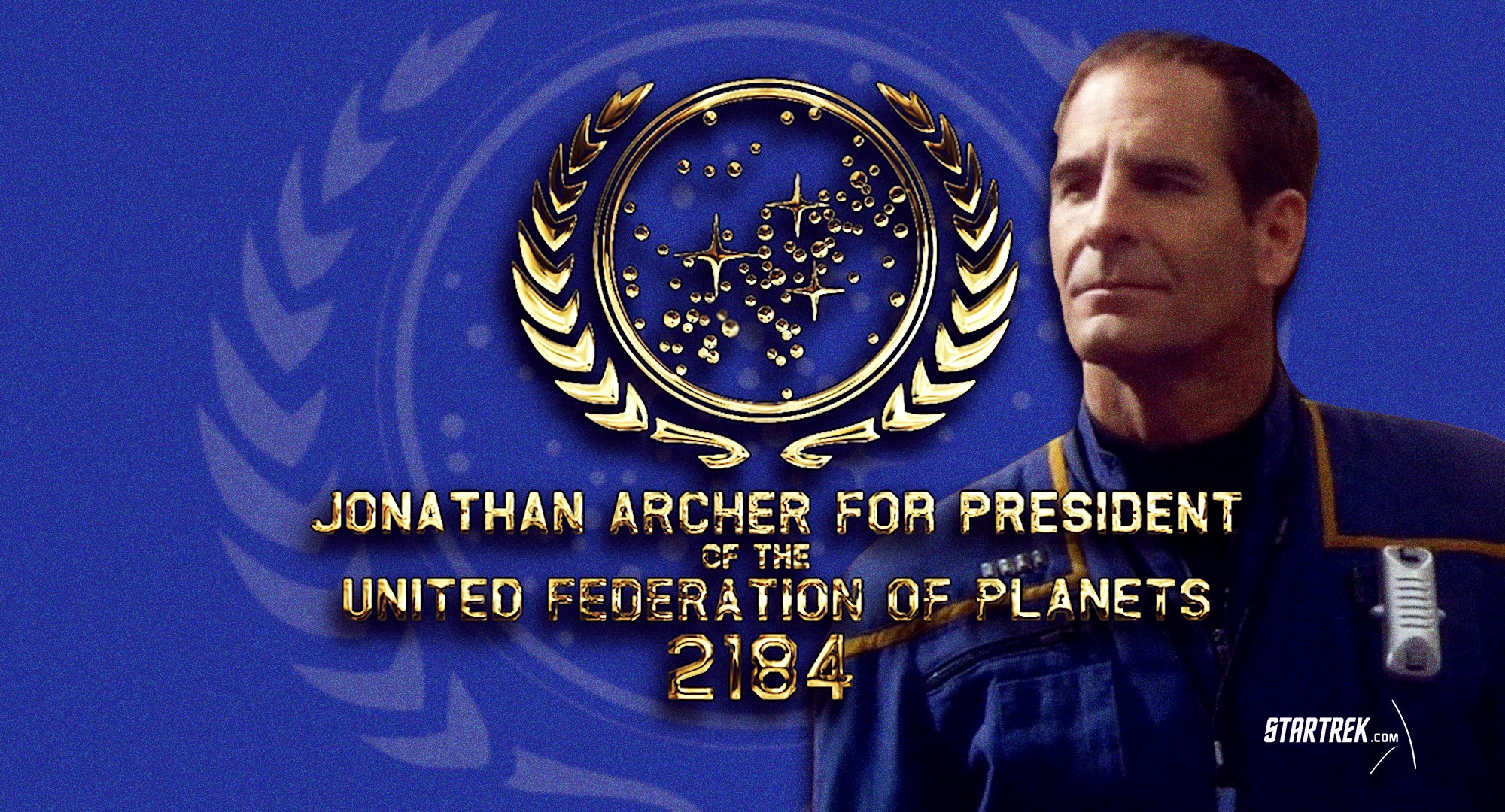 The 2184 United Federation of Planets Presidential Nominee Jonathan Archer