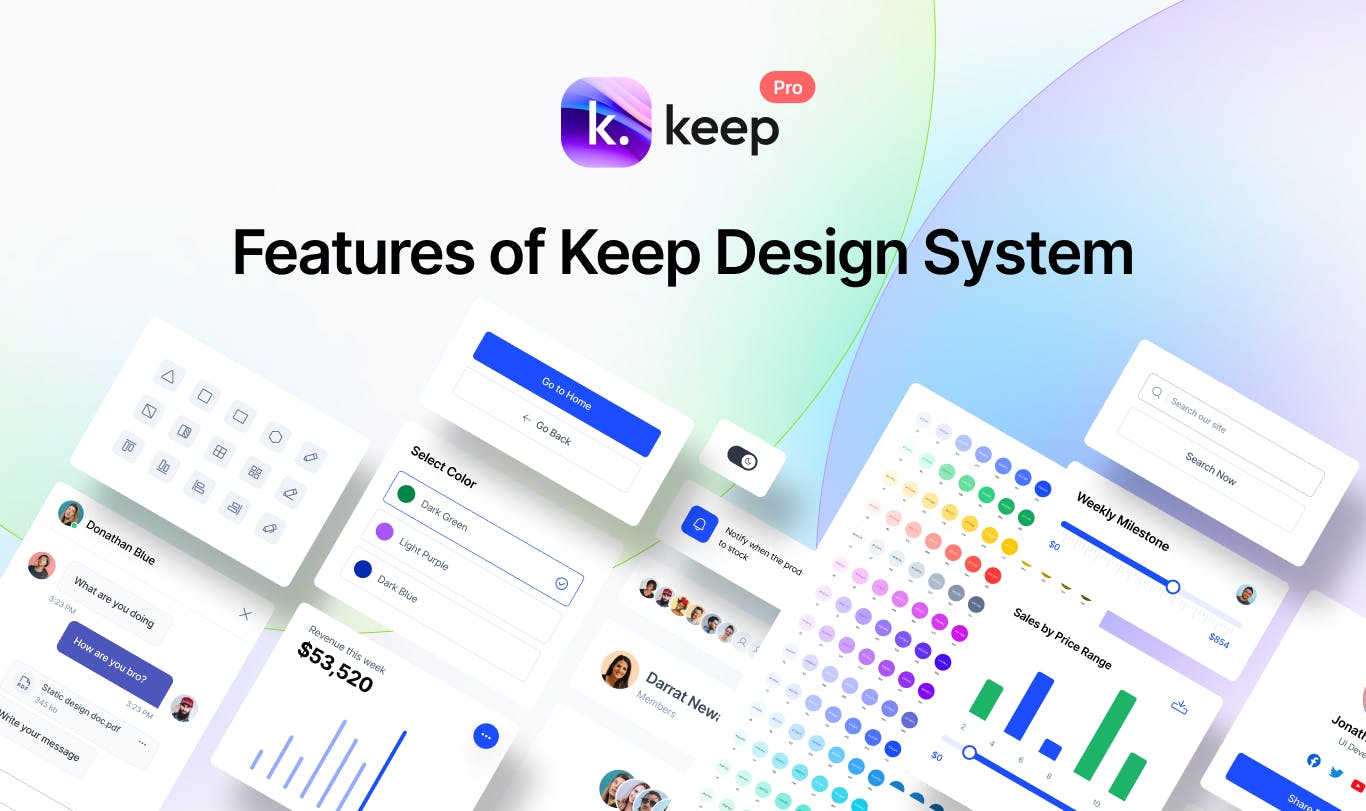 Keep- Figma Design System And UI Kit (Pro)