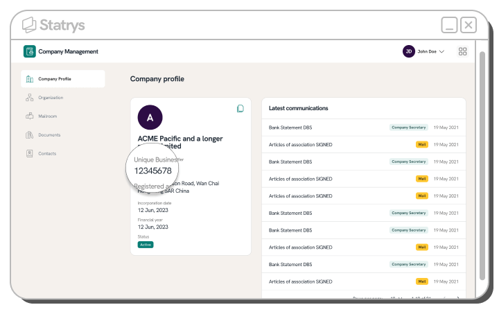 How do I find my UBI number on the Company Management Portal? - Statrys ...