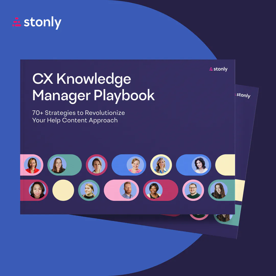 Stonly CX Knowledge Manager Playbook
