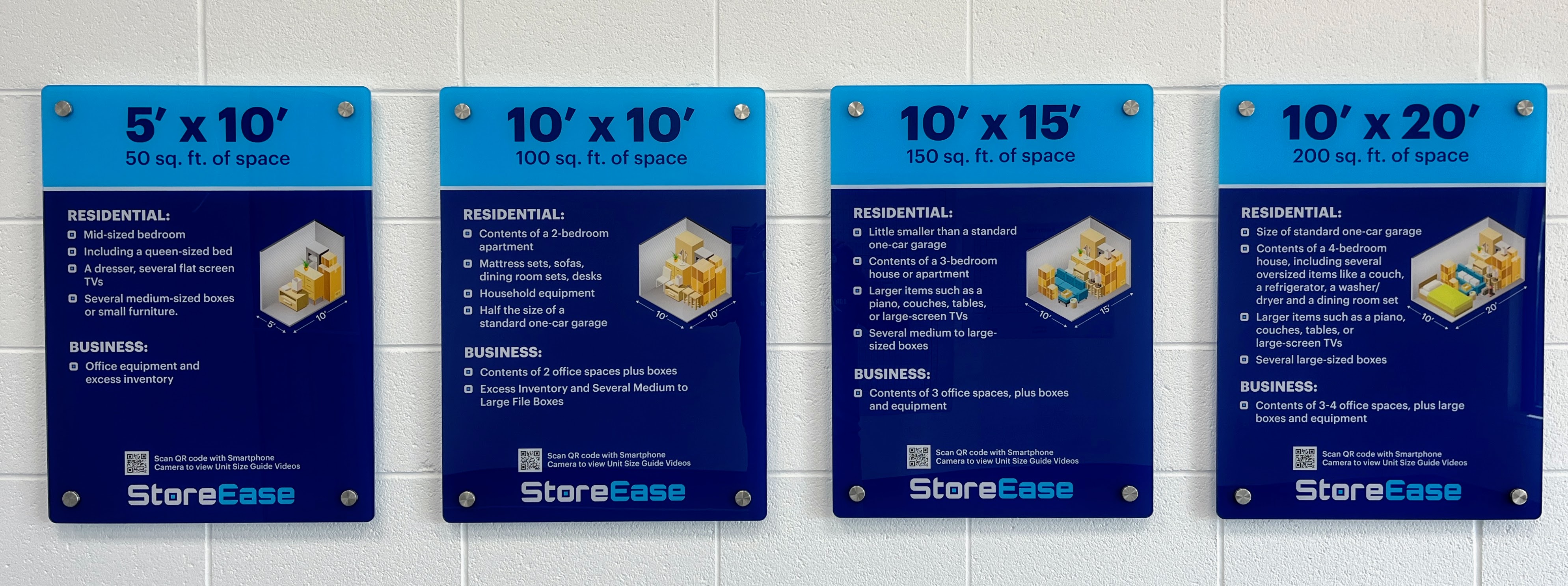 Self Storage Unit Size Guide | StoreEase Self Storage