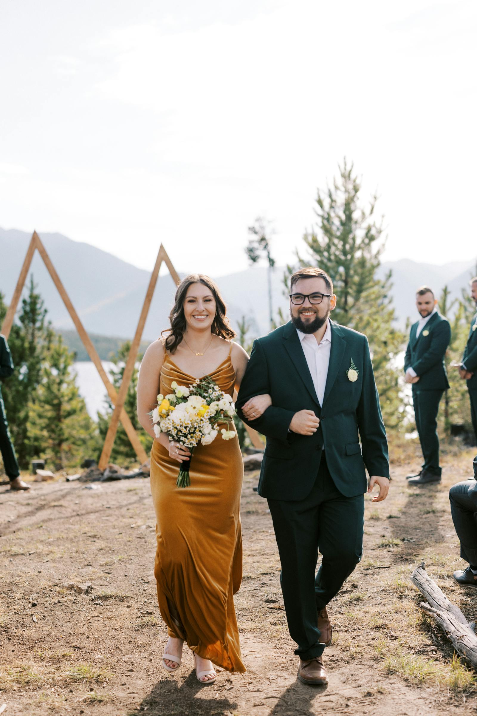 Ashley & Nicholas | Hunter Green and Mustard Mountain Wedding