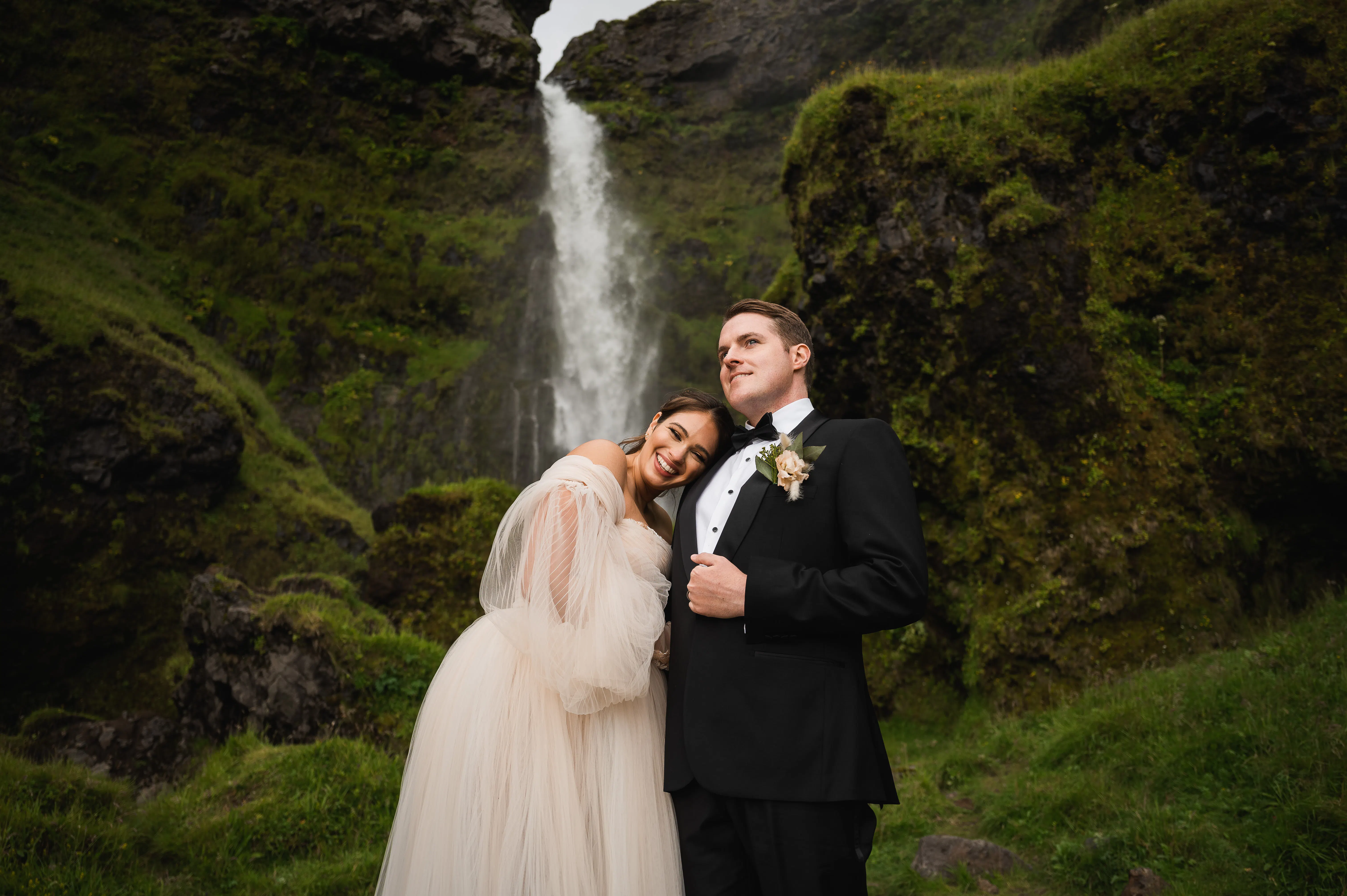 Emma & Mike | Elegant Black Tie Iceland Elopement