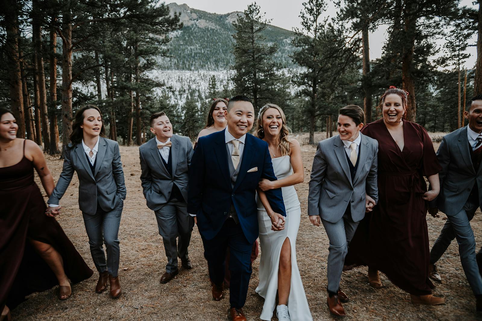 Kate & Sequoia | Color Coordinated Wedding in Estes Park