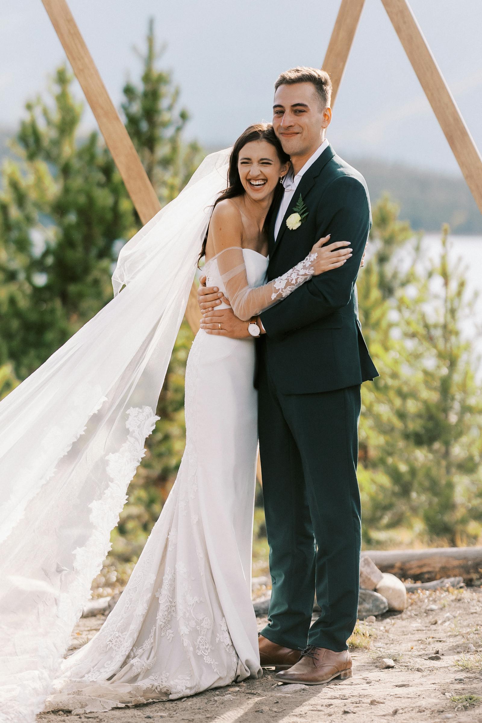 Ashley & Nicholas | Hunter Green and Mustard Mountain Wedding