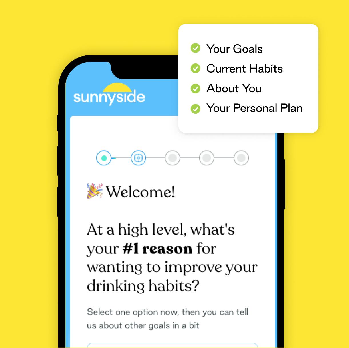 Drink Less App | Start for Free | Sunnyside