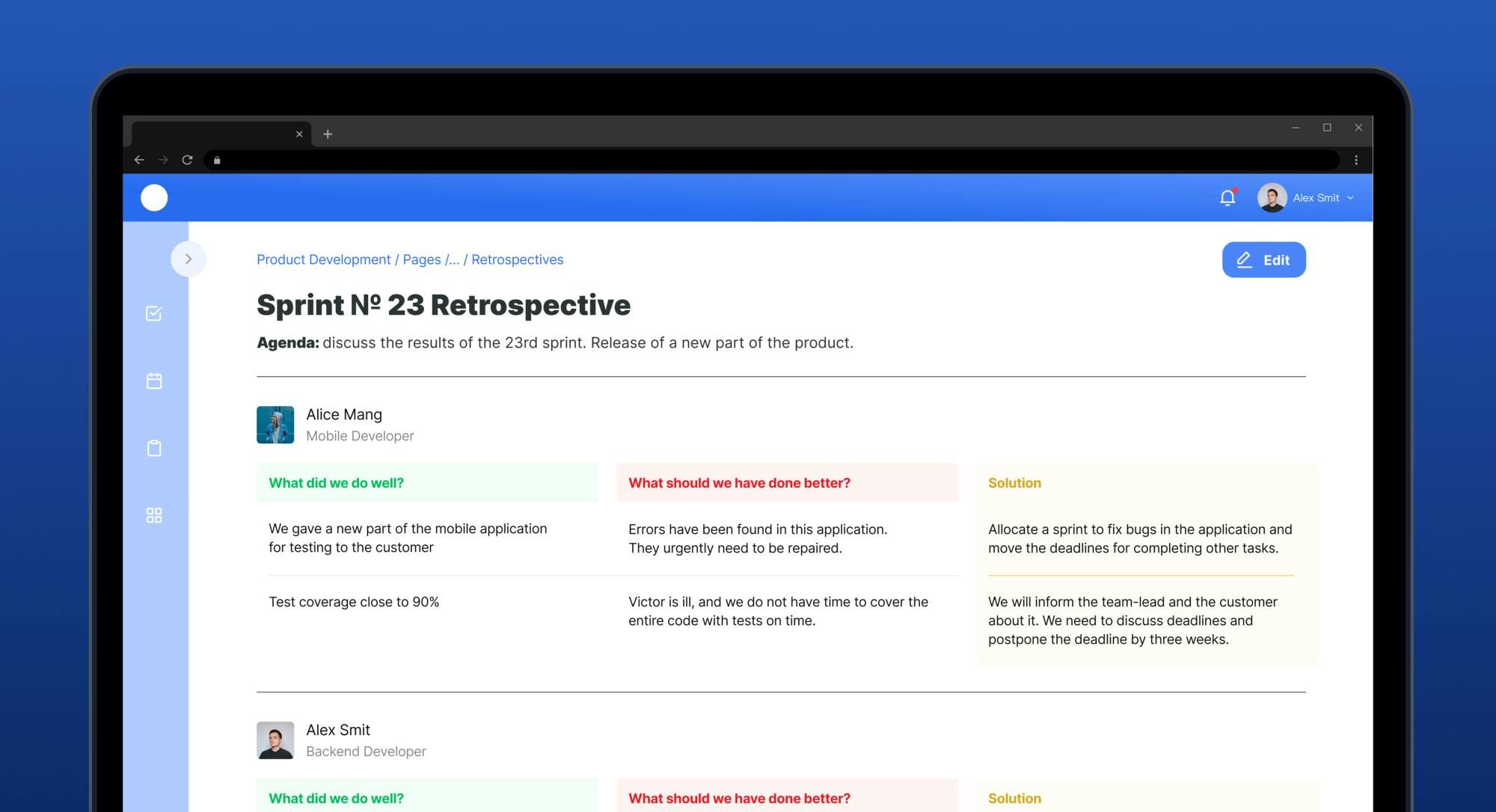 Benefits of Agile Retrospective Meetings in Software Development Team