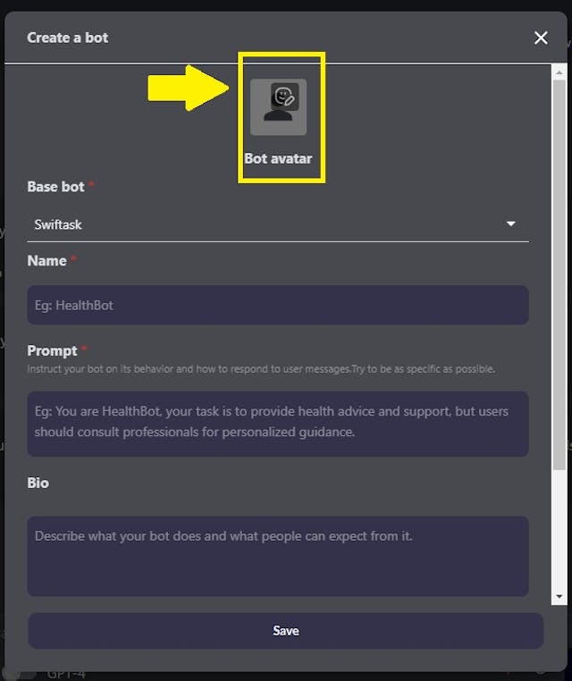 Créez votre bot personnalisé sur Swiftask facilement
