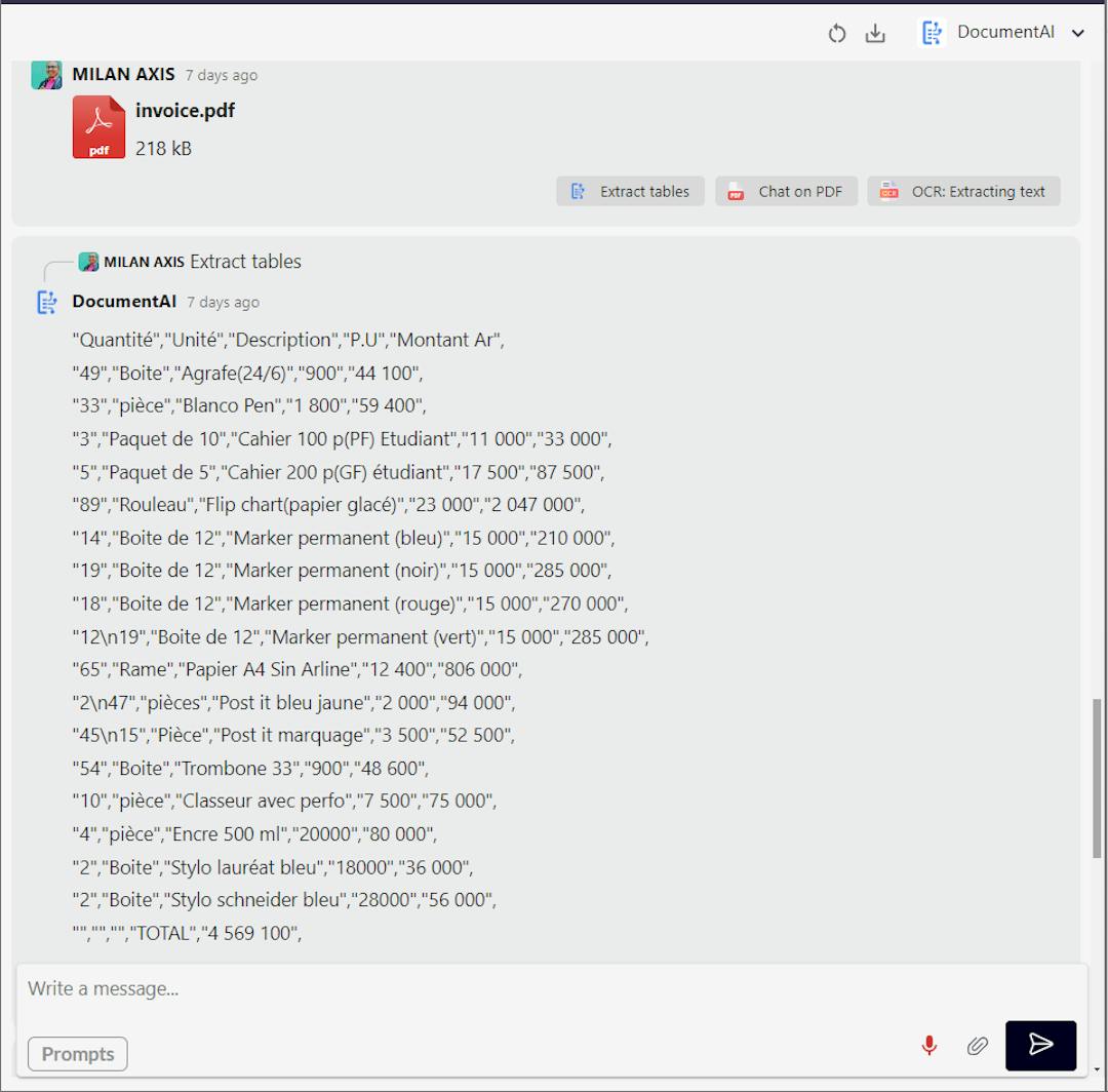 Extract all your tabular data with Document AI