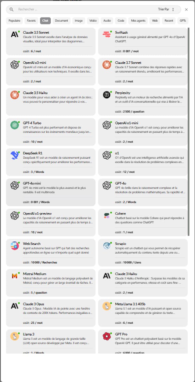 Artificial intelligence: find the perfect AI app | Swiftask