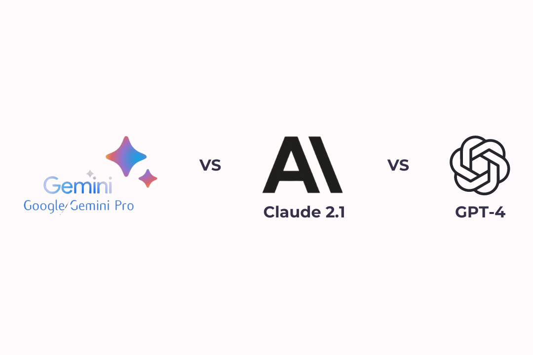Claude 2.1 vs Gemini Pro vs GPT4 : quelle sera votre IA 2024