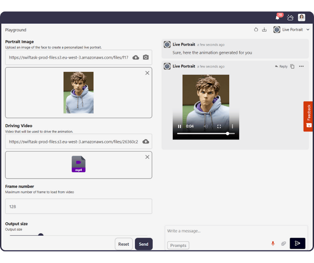 Live Portrait: animate your portrait with one click