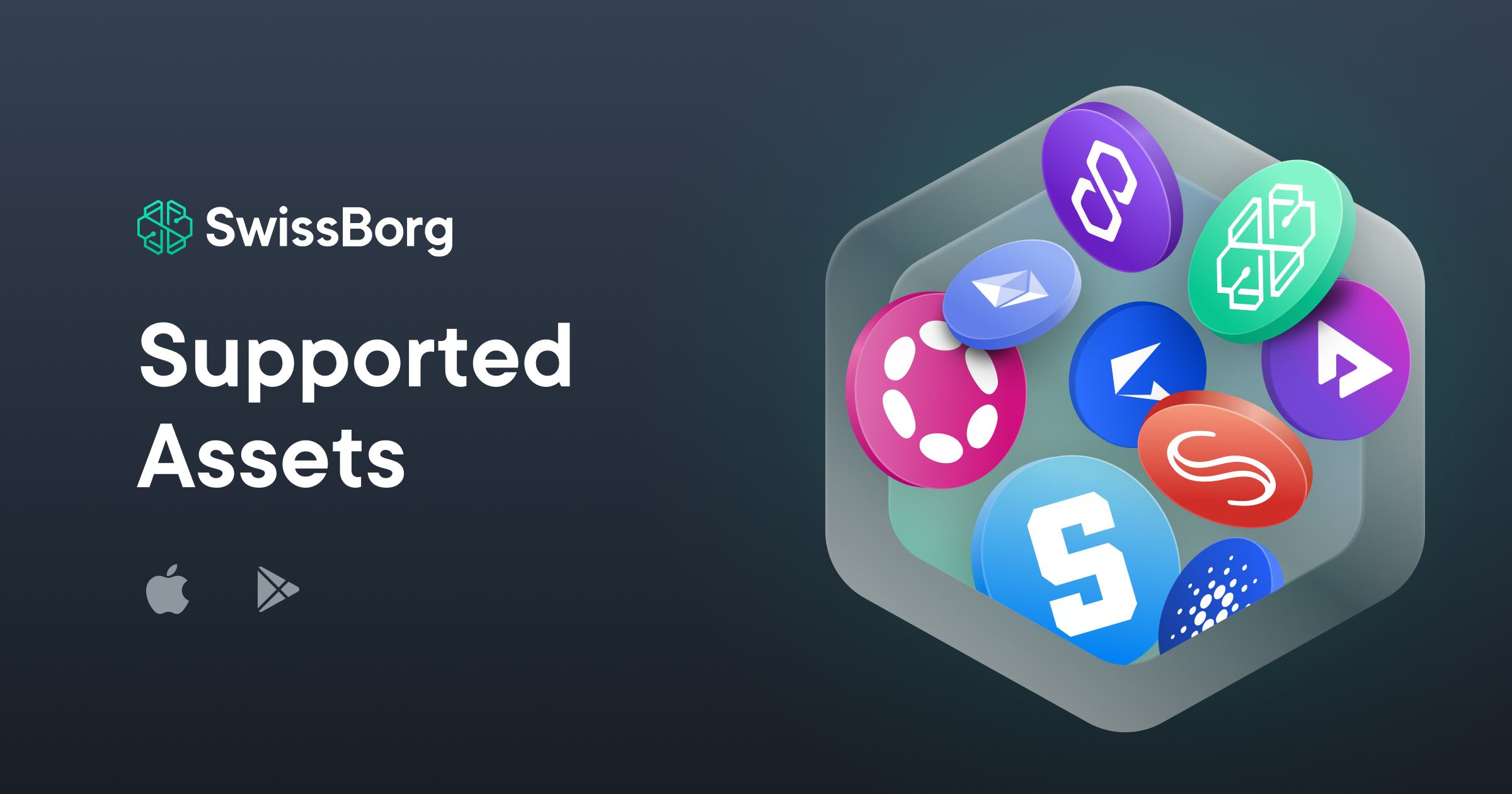 Available fiats, tokens and stablecoins for exchanges | SwissBorg