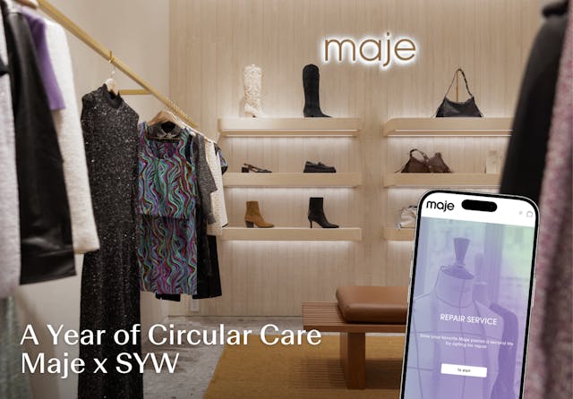 Maje x Save Your Wardrobe: One Year of Circular Retail and Repair ...