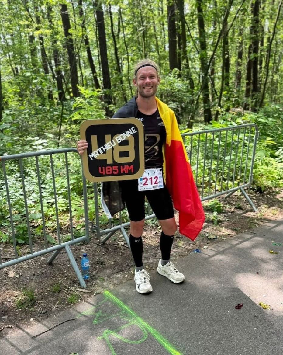 Belgian athlete Matthieu Bonne smashes 48-hour running world record