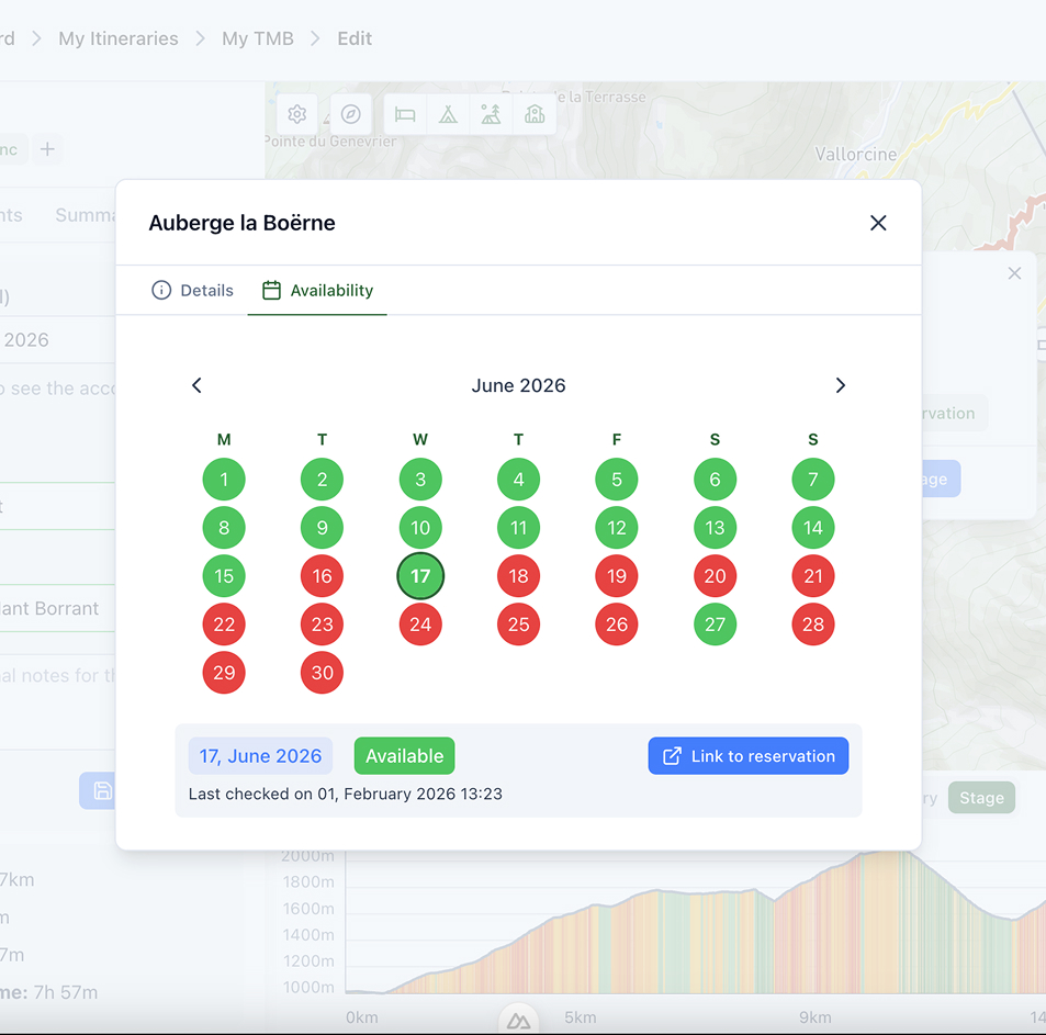 Hike Planner update: Accommodations Real-Time Availability is here ...