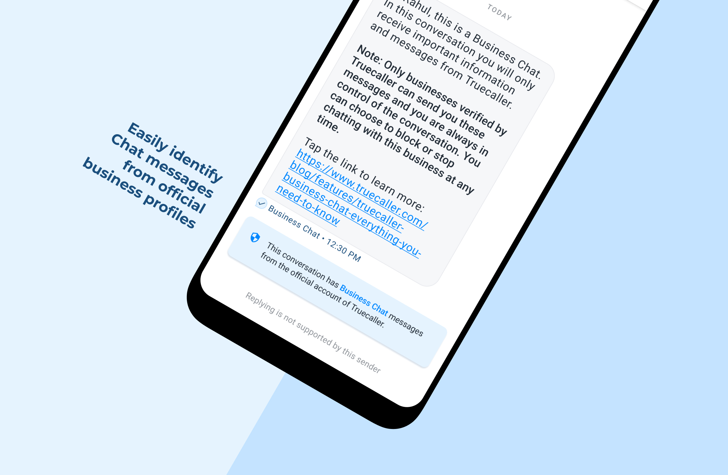 What is Truecaller Business Chat?