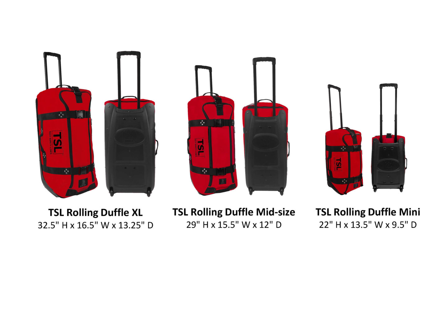 Rolling TSL Duffle Bag | Spacious & Portable | Tech Safety Lines