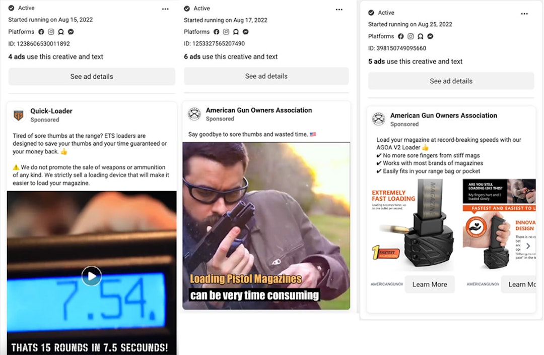 TTP - Gun Ads Flow on Meta Platforms
