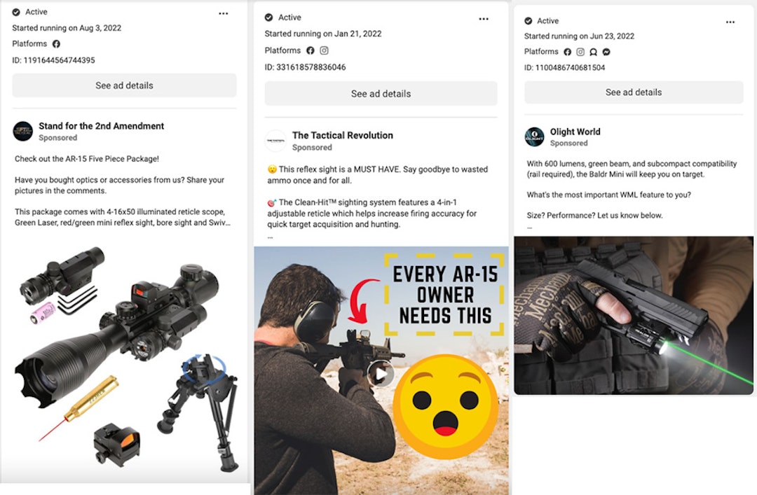 TTP - Gun Ads Flow on Meta Platforms