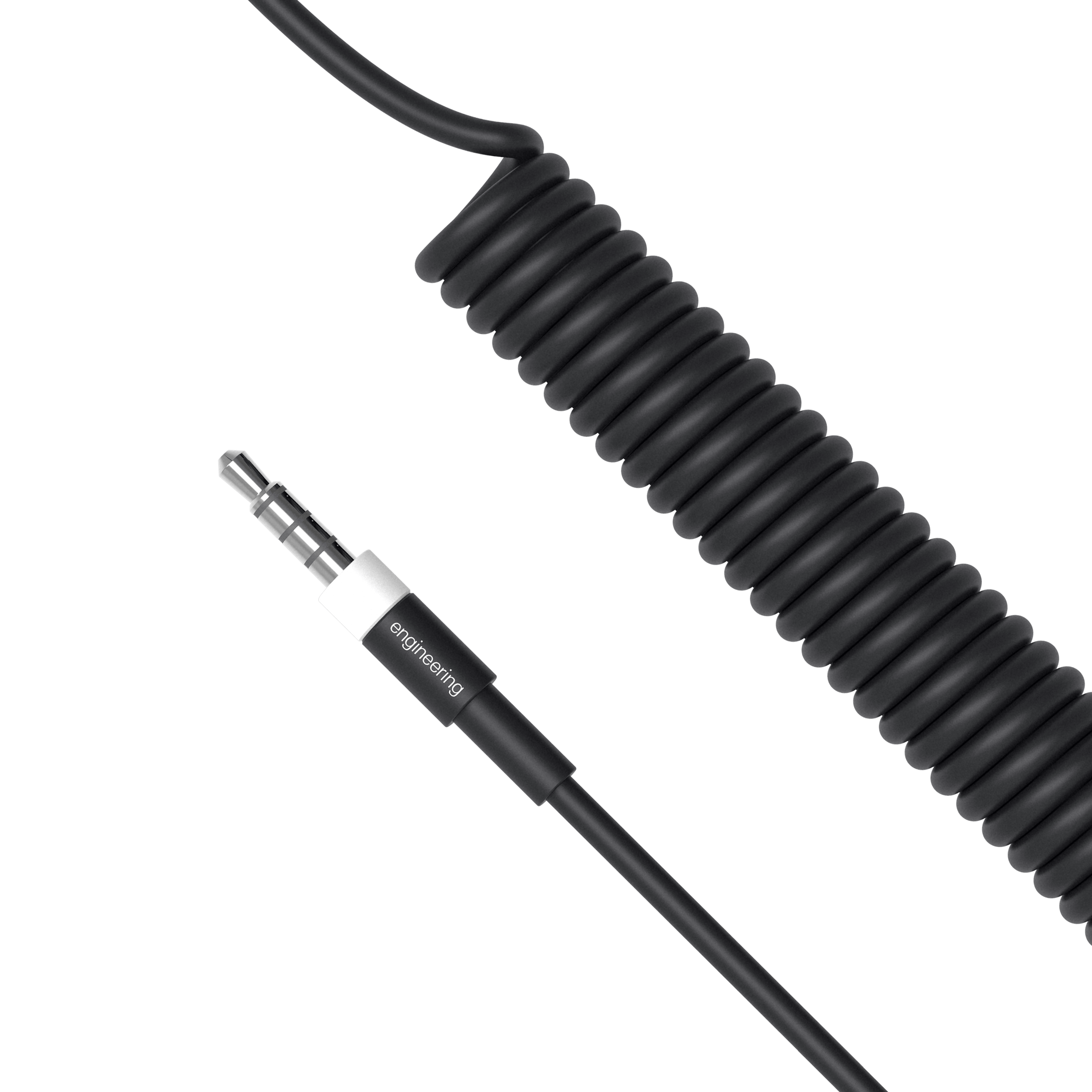slim 4-pole audio cable curly - teenage engineering