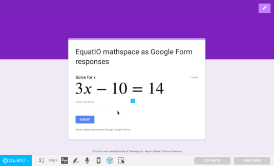 EquatIO for Google, Meet EquatIO mathspace | Texthelp