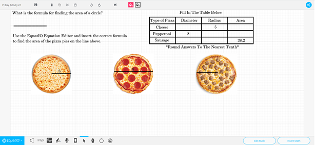 Get a Piece of our Pi Day EquatIO Activities | Texthelp