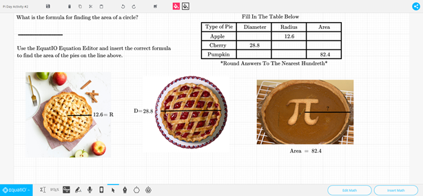 Get a Piece of our Pi Day EquatIO Activities | Texthelp