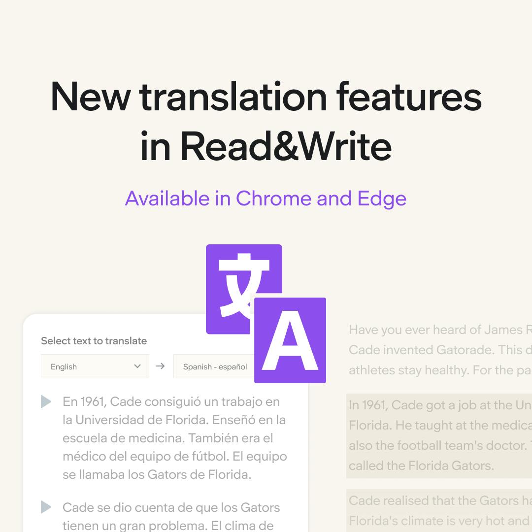New translation tools in Read&Write | Texthelp