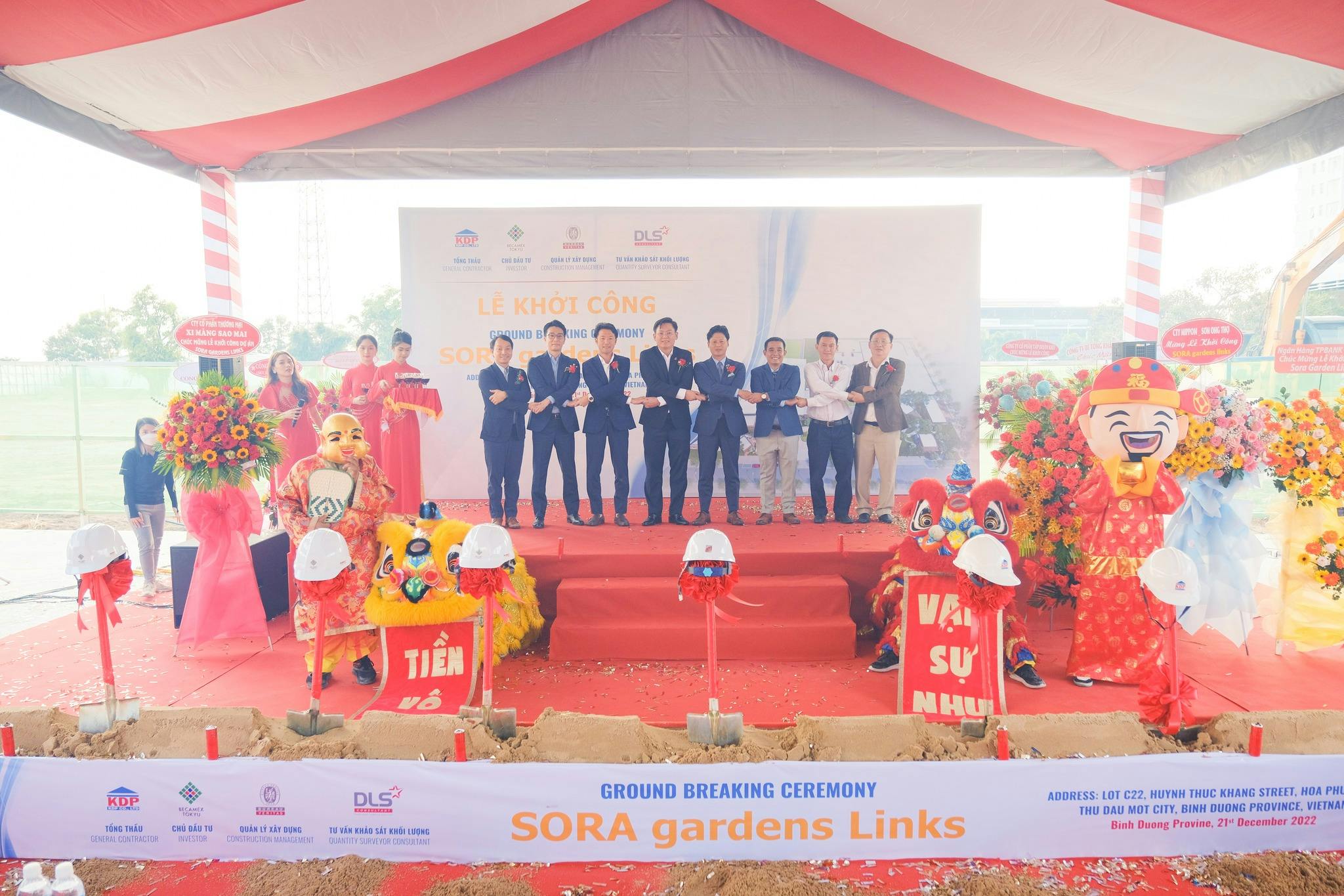 Groundbreaking Ceremony of SORA gardens Links - A unique and modern ...