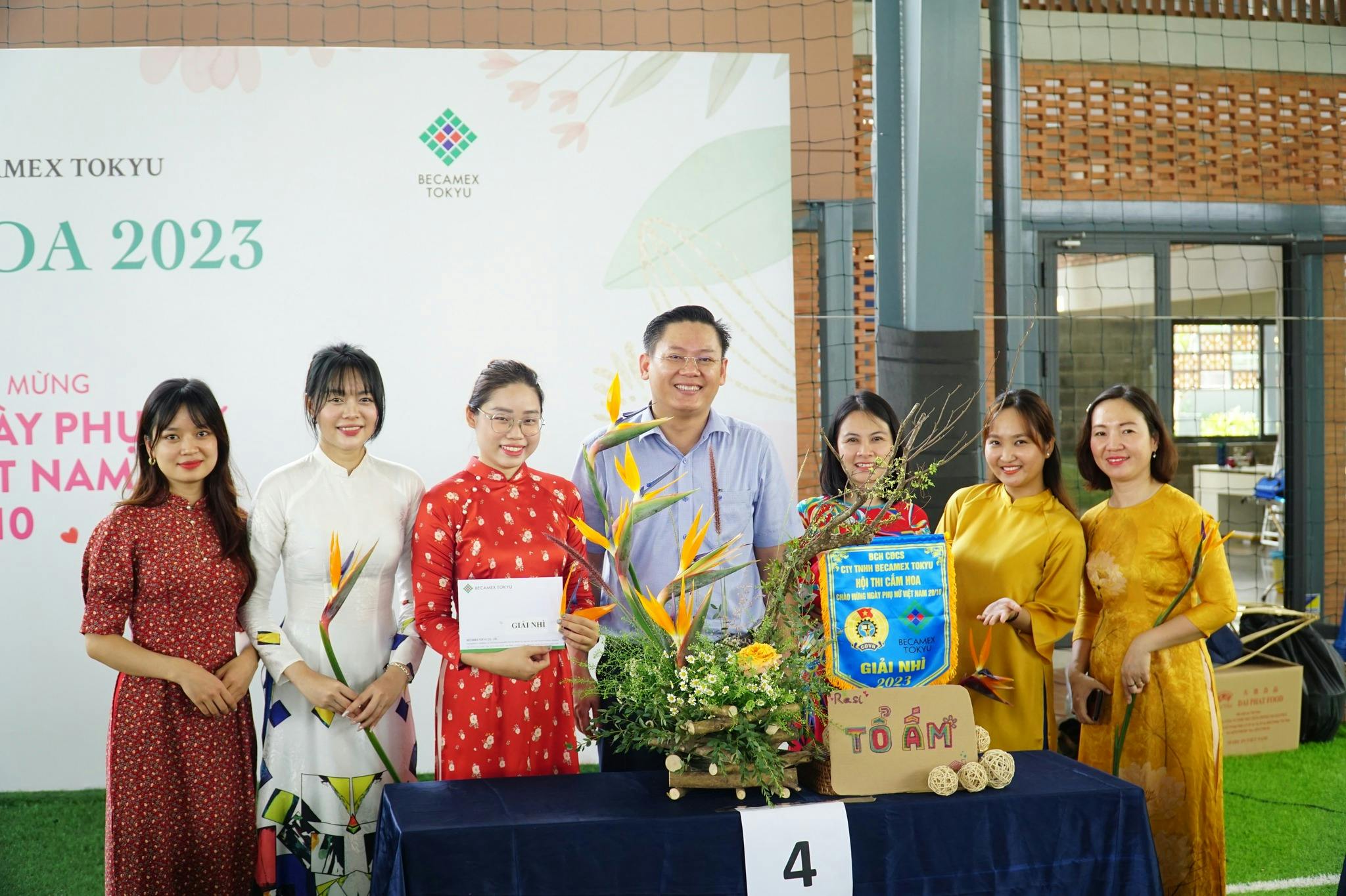 BECAMEX TOKYU Co., Ltd’s Union organized the Flower Arrangement Contest ...