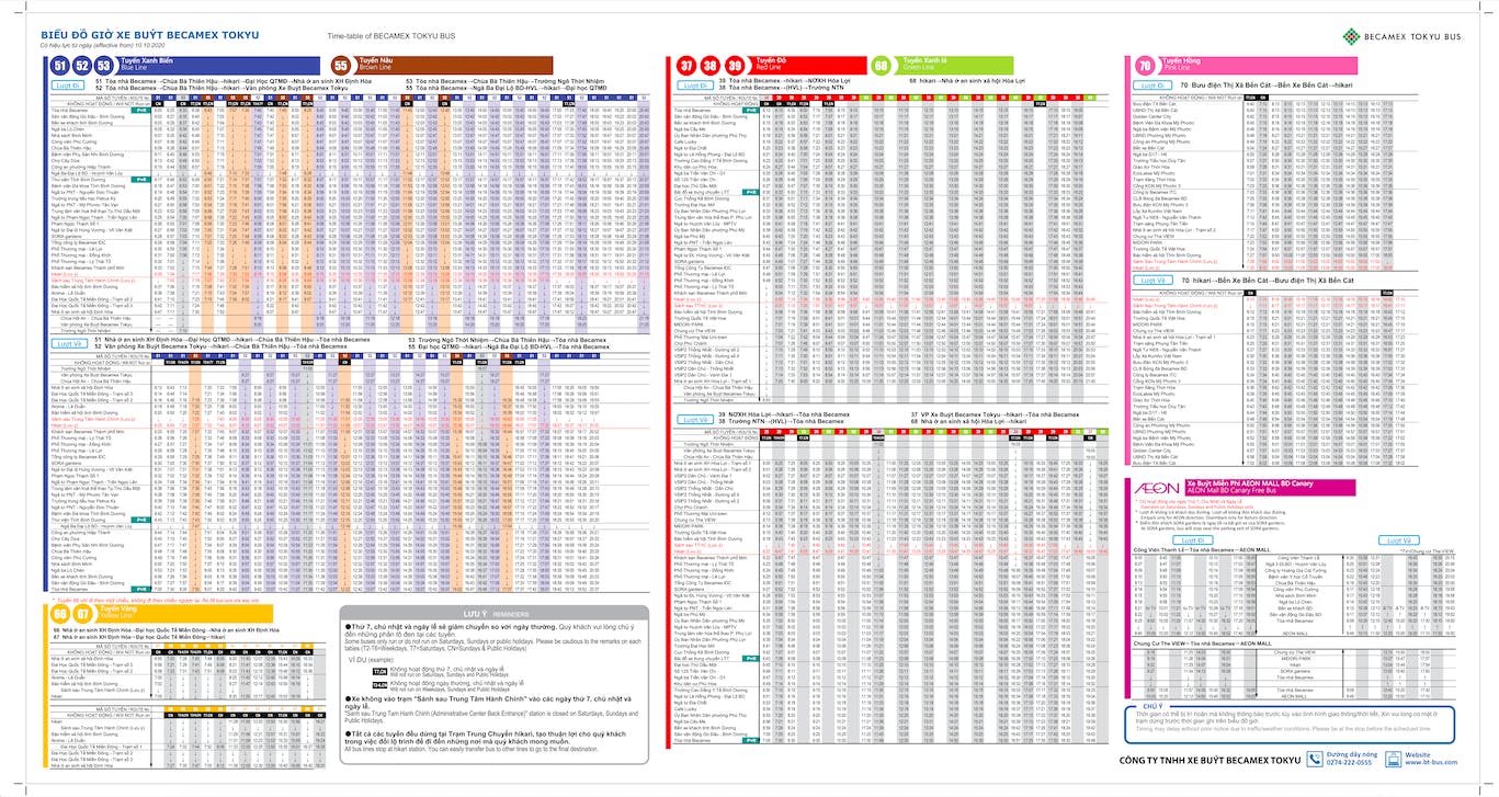 BECAMEX TOKYU BUS NEW ROUTES AND NEW CHANGES IN OTHER ROUTES | TOKYU ...