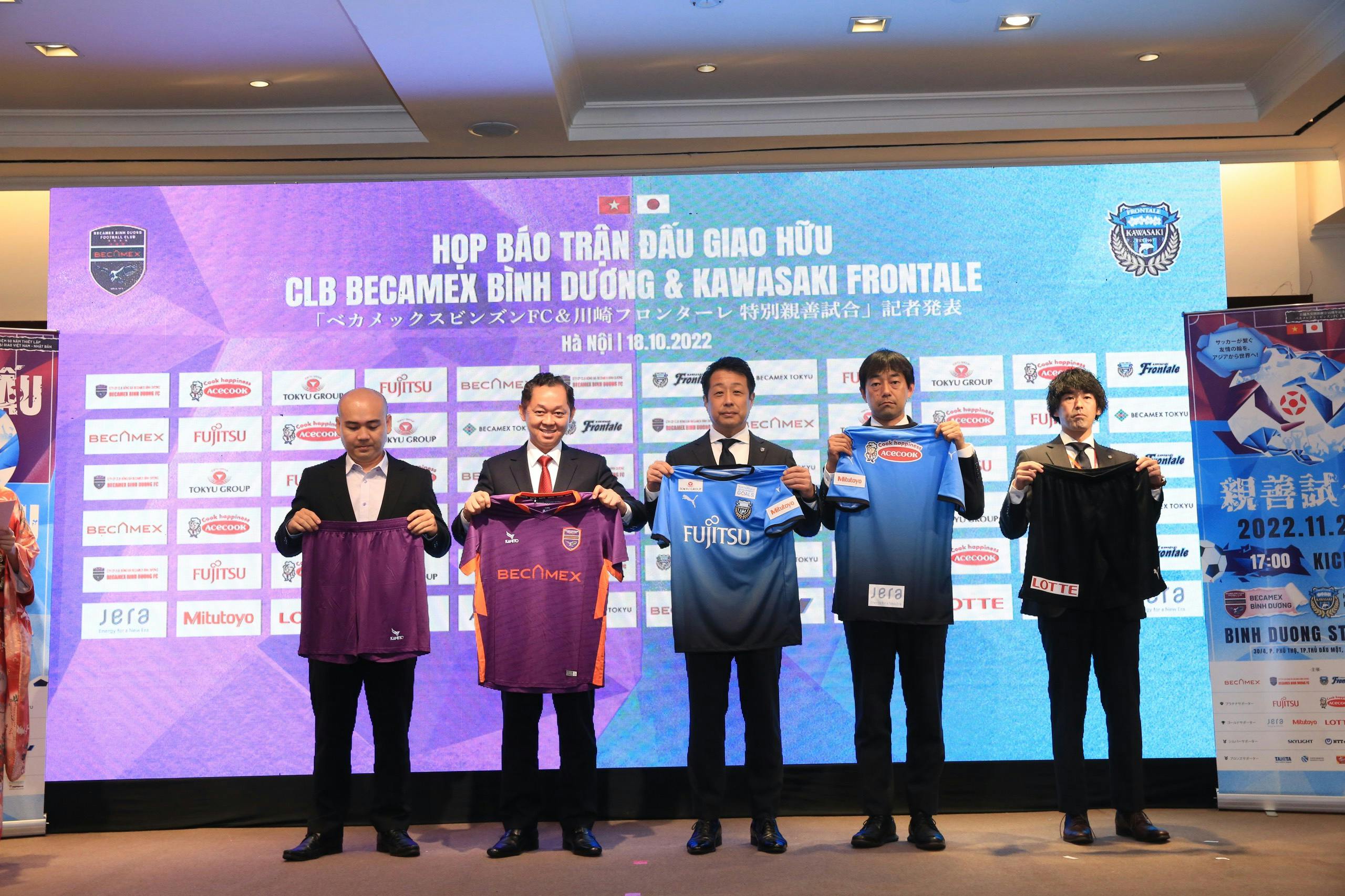 Press conference of Becamex Binh Duong FC and Kawasaki Frontale FC ...