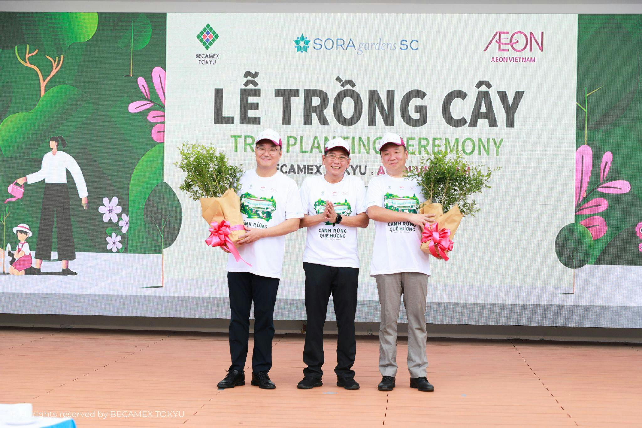 BECAMEX TOKYU and AEON Vetnam celebrate a tree planting ceremony ...