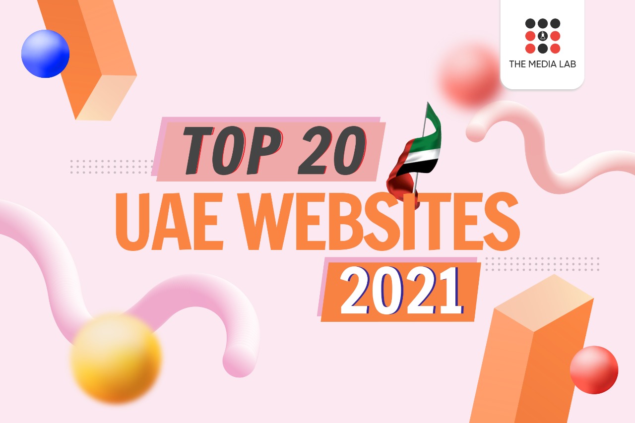 Top 20 UAE Websites 2021 - Infographics | The Media Lab