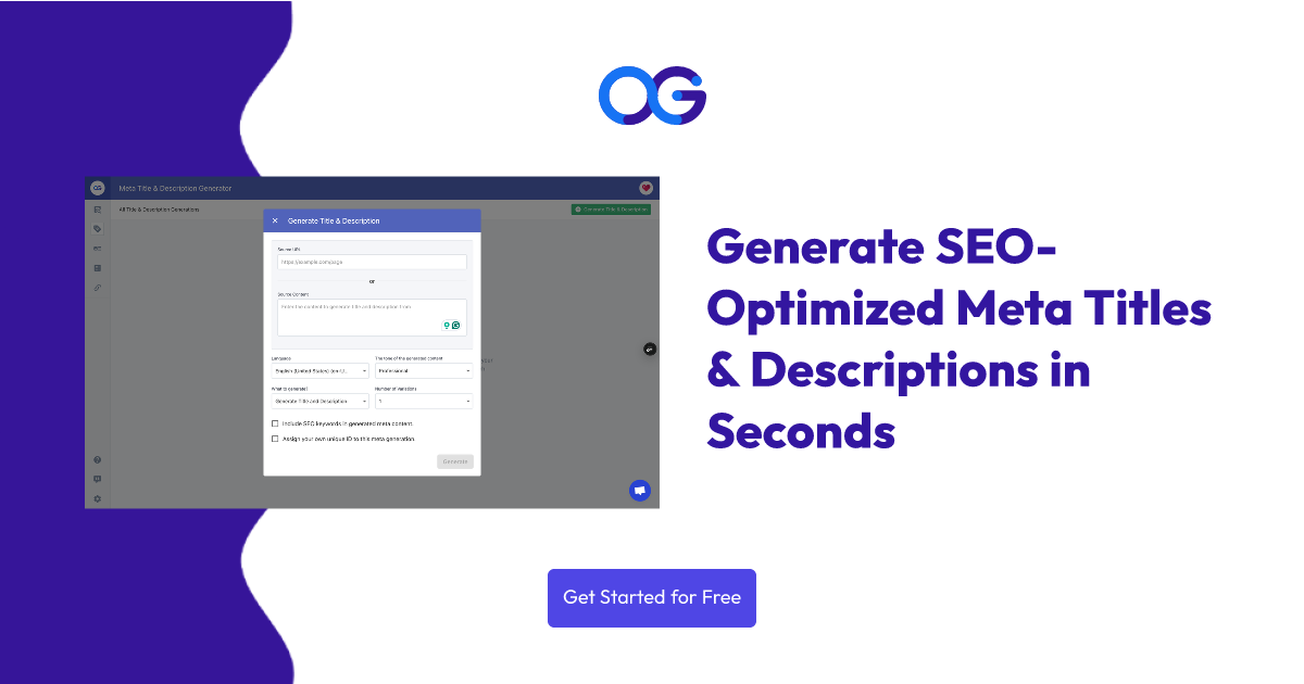 Meta Data Generator: Instantly Create SEO-Optimized Titles & Descriptions | OpenGraph.xyz ...