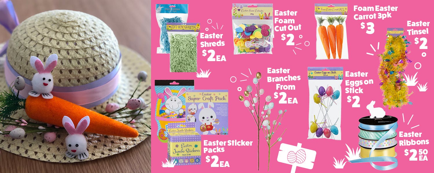 Crafting a DIY Easter Bonnet with your kids | The Reject Shop