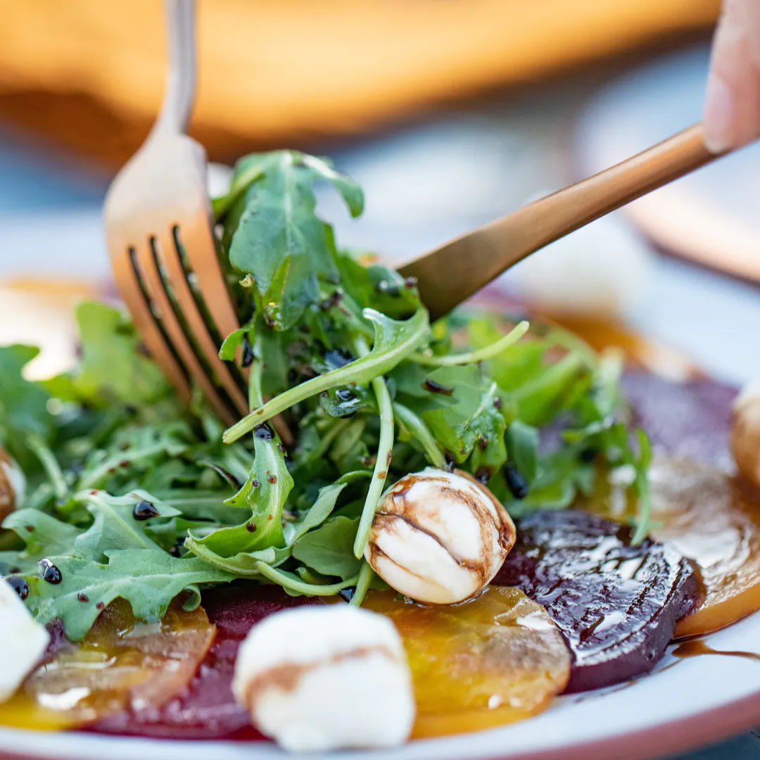 Gold and Red Beet Carpaccio with Honey Balsamic Reduction - THOR Industries