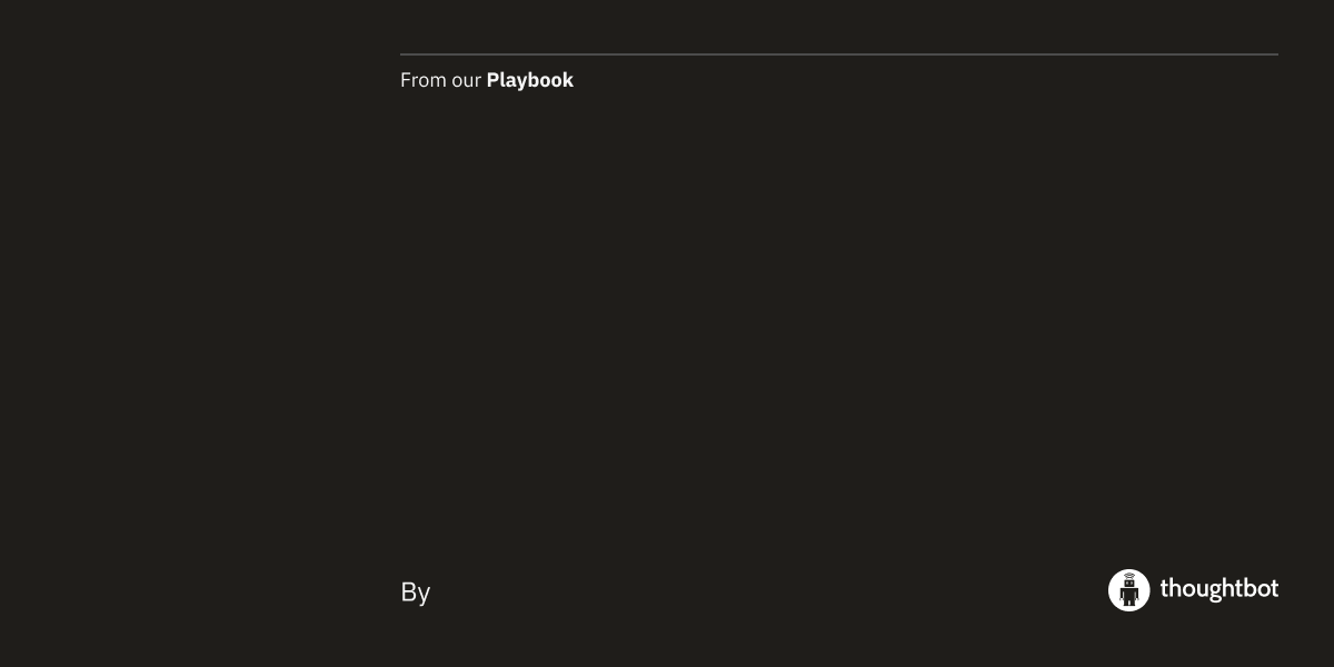 Production Checklist | thoughtbot’s Playbook for great products and teams