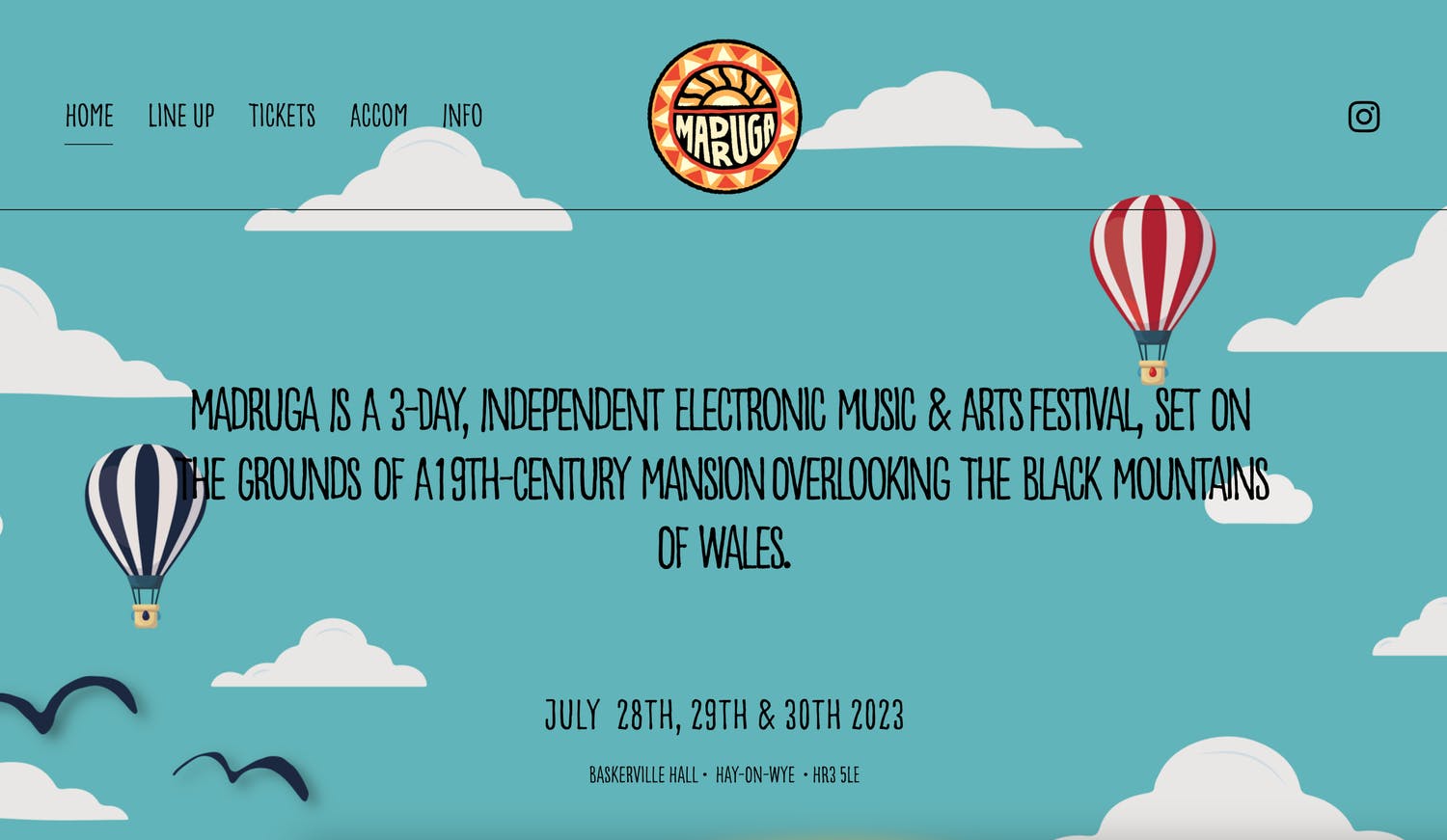 Festival website store