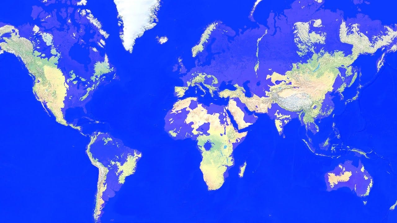 Earth After Ice Caps Melt