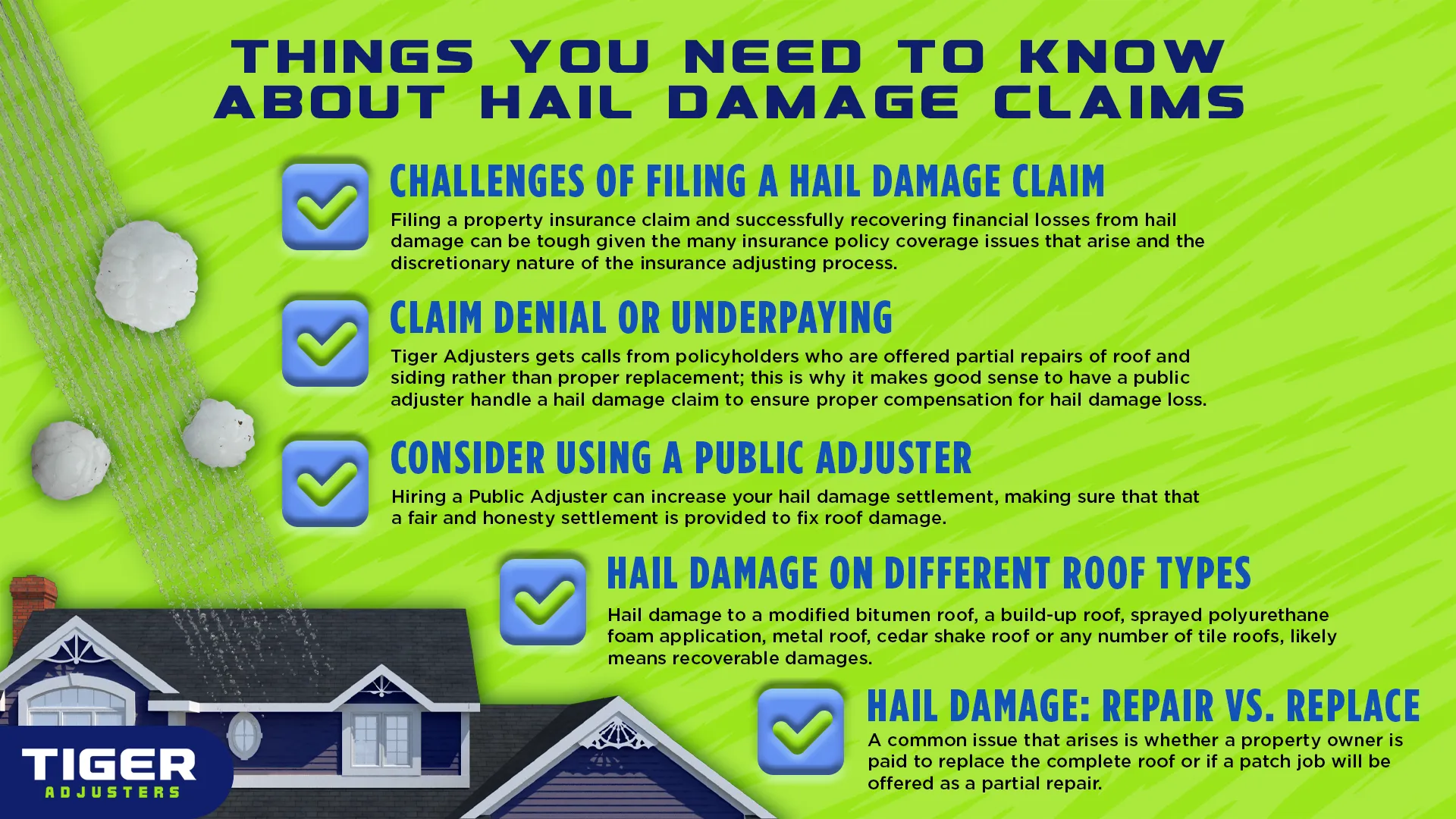Hail Claim Denial Solutions | Hire a Public Adjuster