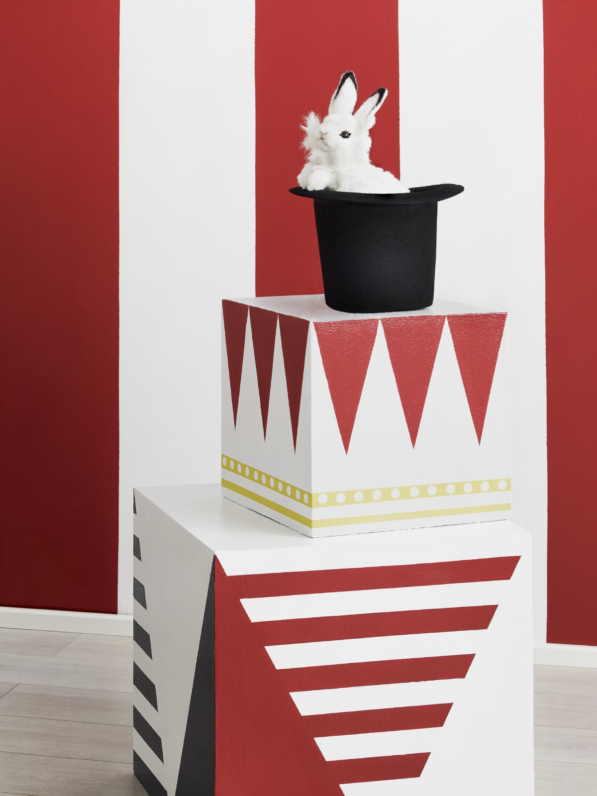Bedroom Ideas | A Circus Tent Wall Mural | Tikkurila