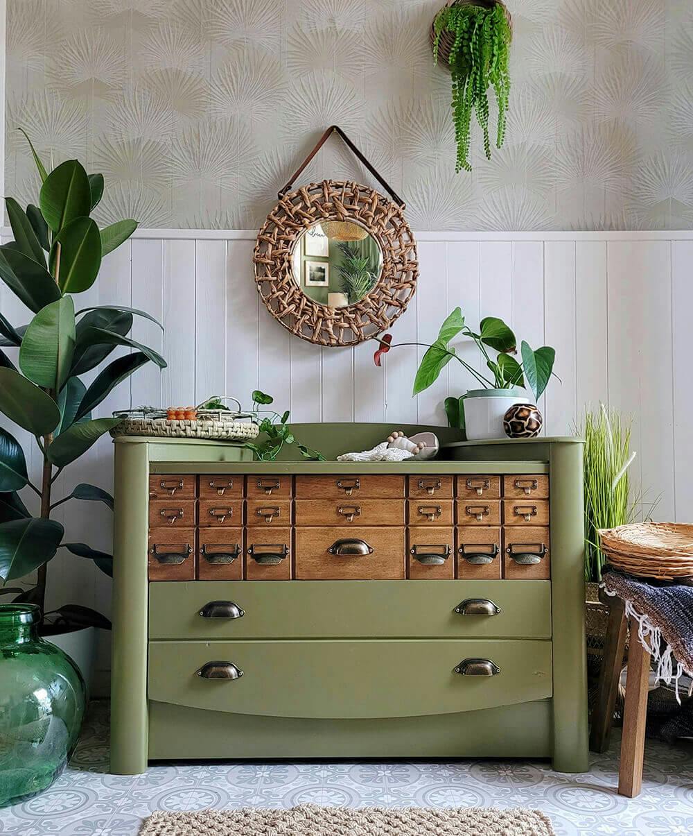 Vintage Cabinet Upcycle | Moray Interiors | Tikkurila