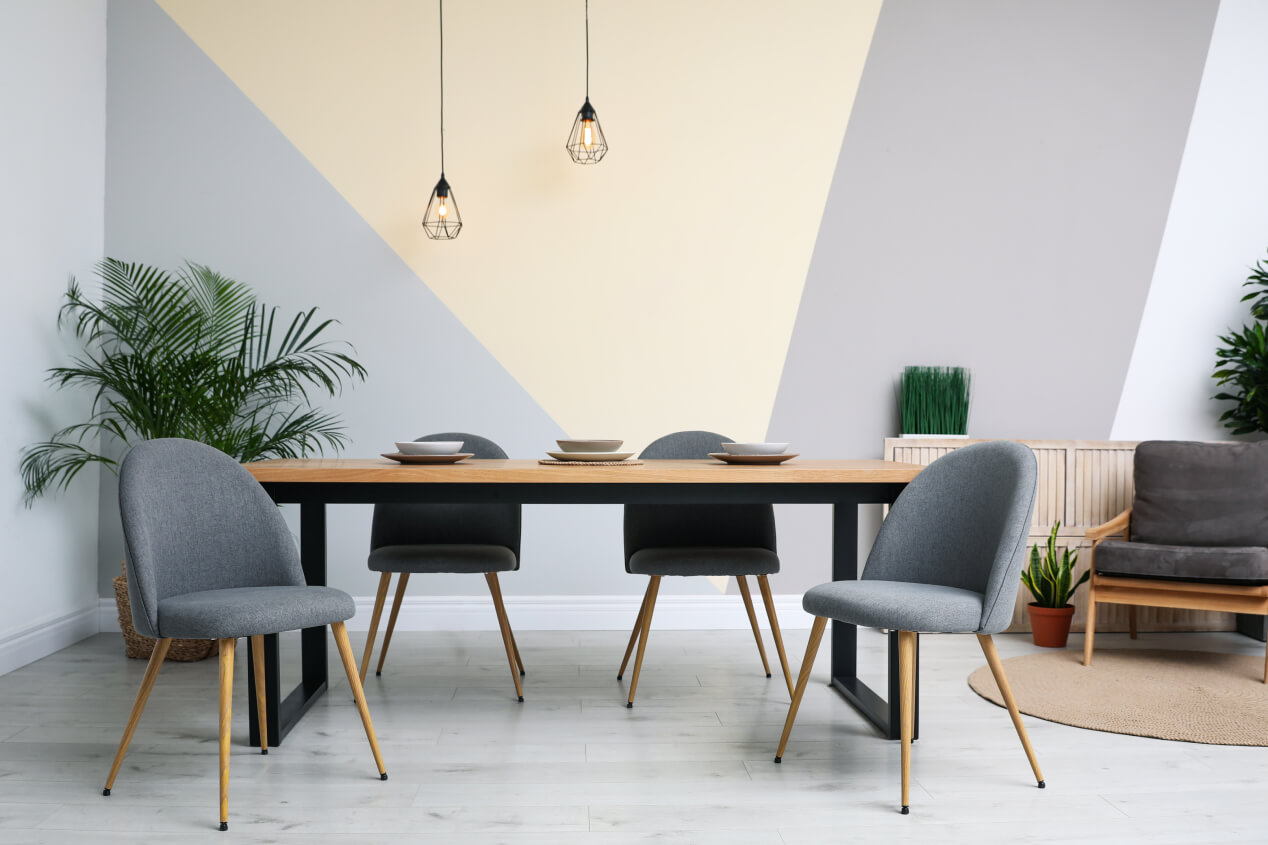Two Colour Combinations for Dining Rooms