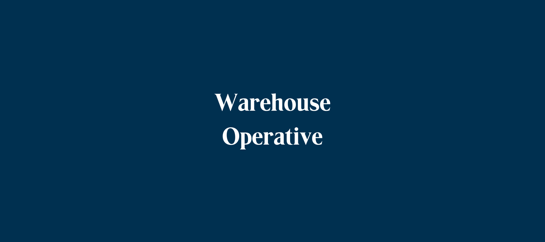 Warehouse Operative: Tikkurila UK t/a Valtti | Careers