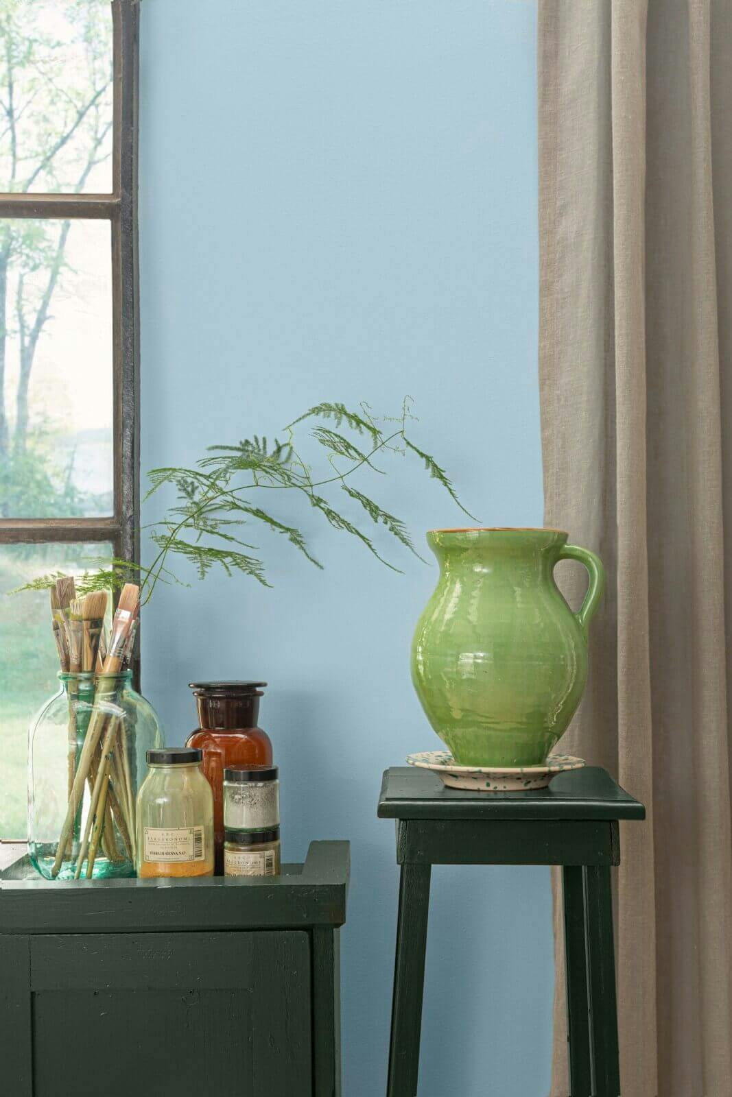 Blue Hallway Paint