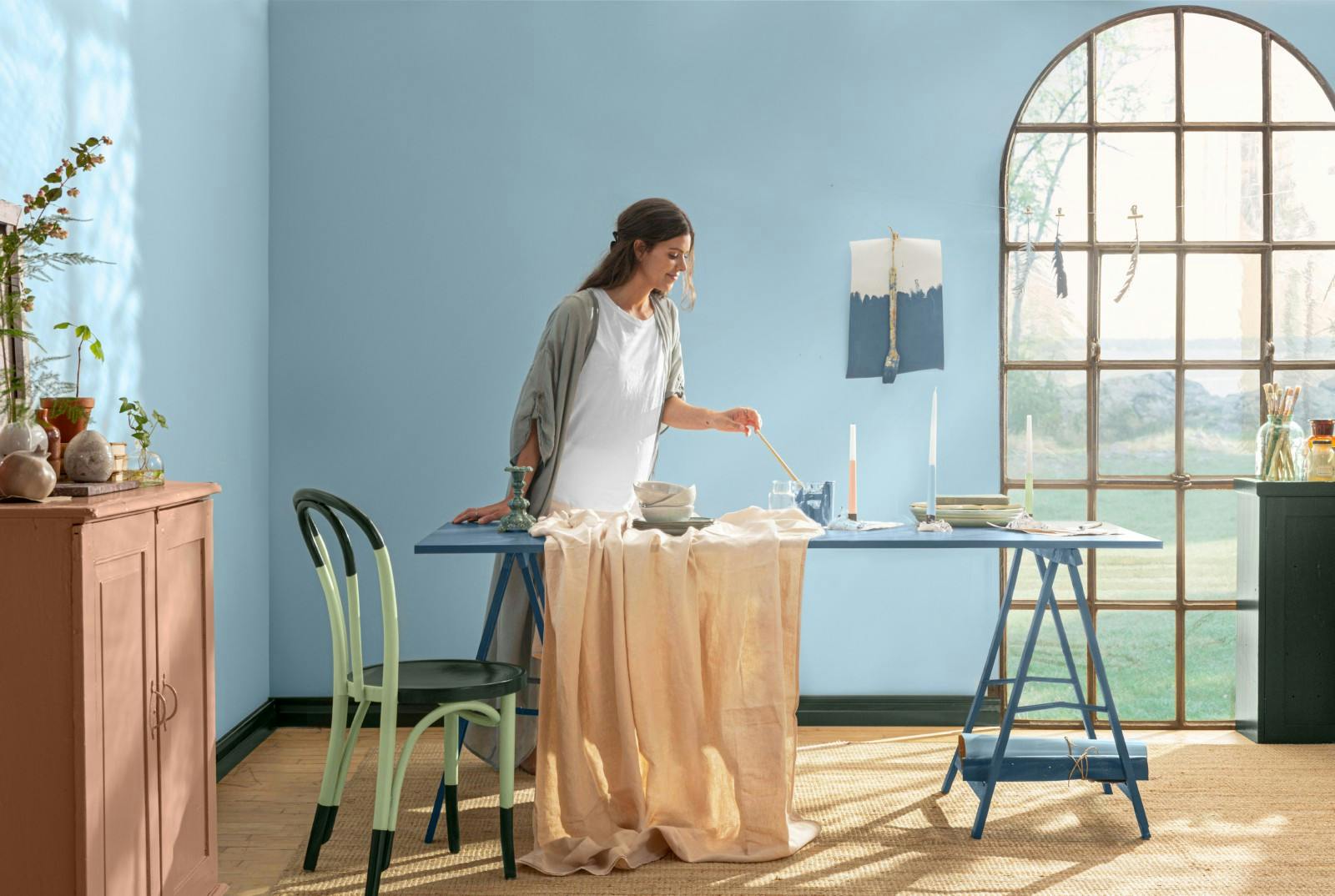 Color Now 2021 | Y354 Cumulus Blue Interior Wall Paint | Tikkurila